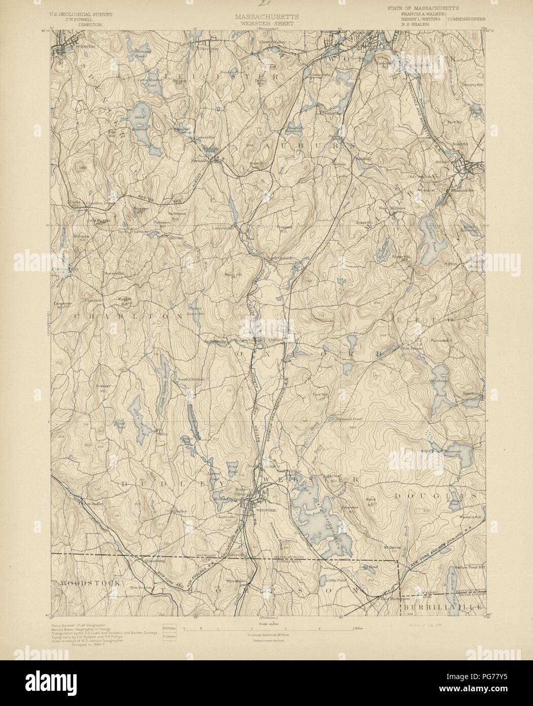 Atlas of Massachusetts Stock Photo - Alamy