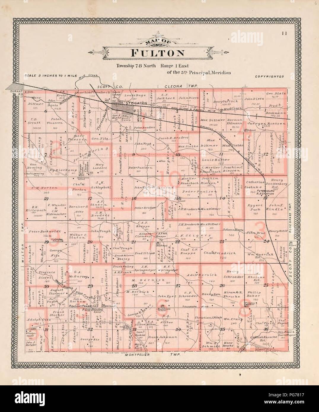 Atlas of Muscatine County, Iowa - containing maps of villages, cities ...