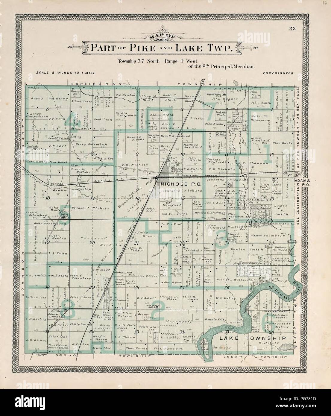 Atlas of Muscatine County, Iowa - containing maps of villages, cities ...