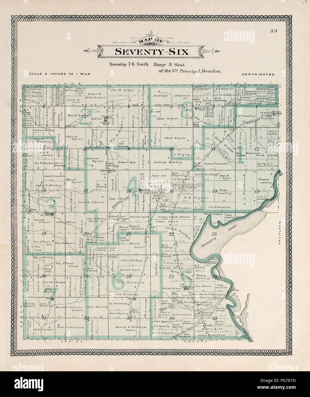Atlas of Muscatine County, Iowa - containing maps of villages, cities ...