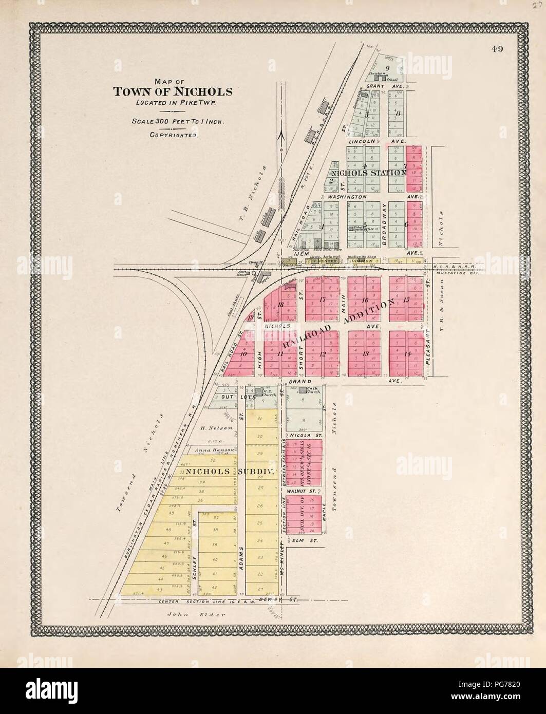 Atlas of Muscatine County, Iowa - containing maps of villages, cities ...