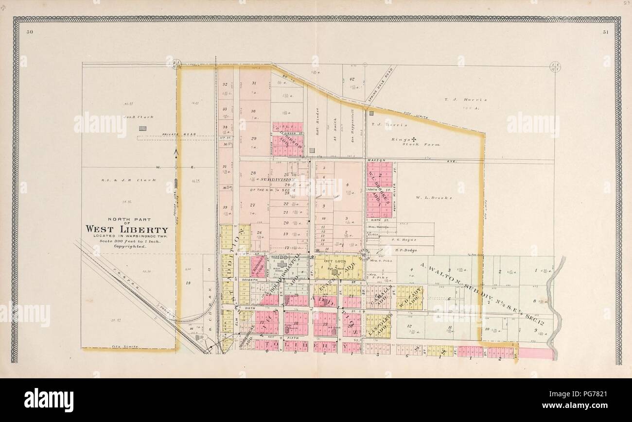Atlas of Muscatine County, Iowa - containing maps of villages, cities ...