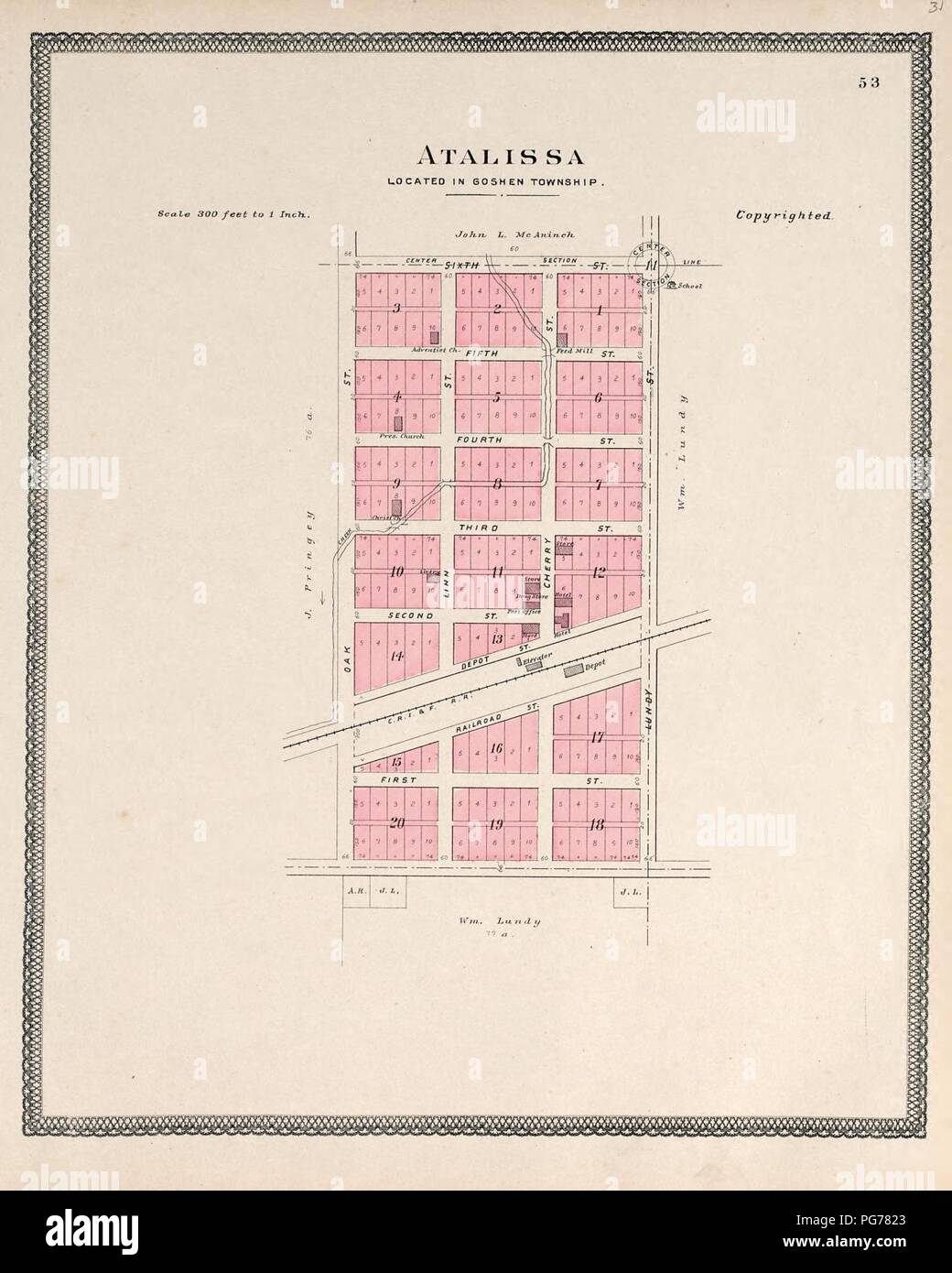 Atlas of Muscatine County, Iowa - containing maps of villages, cities ...