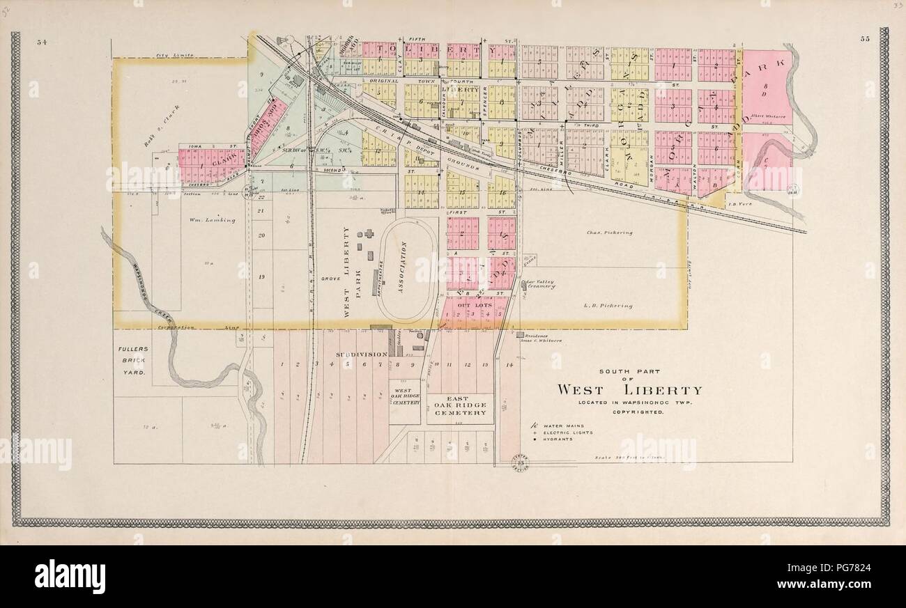 Atlas of Muscatine County, Iowa - containing maps of villages, cities ...