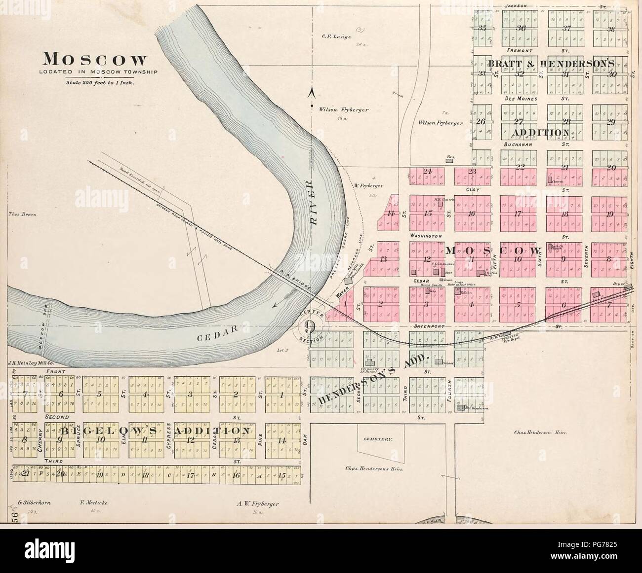 Atlas of Muscatine County, Iowa - containing maps of villages, cities ...
