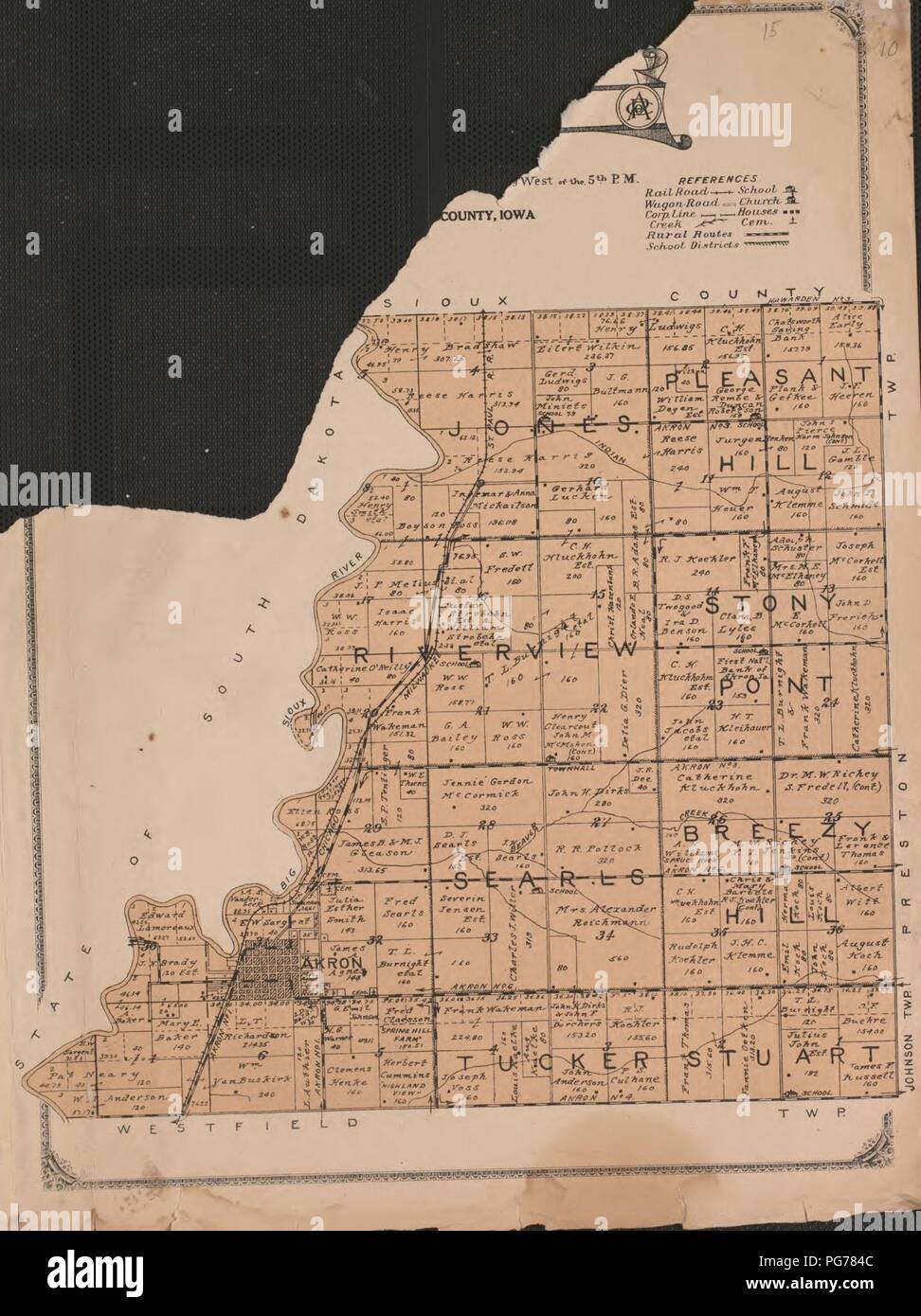 Atlas of Plymouth County, Iowa - containing maps of townships of the ...