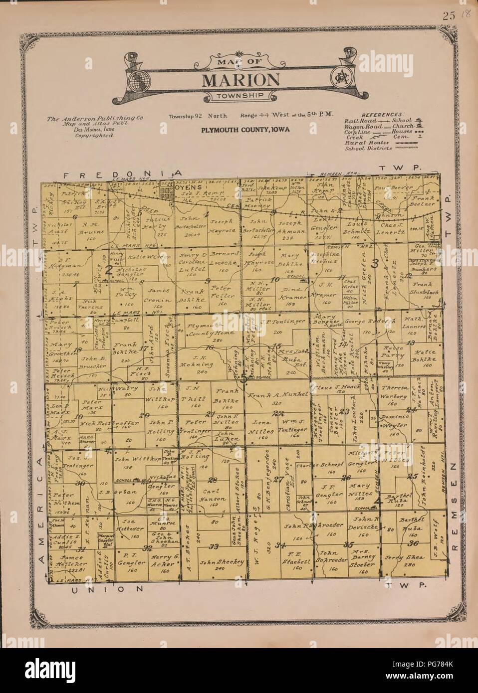 Atlas of Plymouth County, Iowa - containing maps of townships of the ...