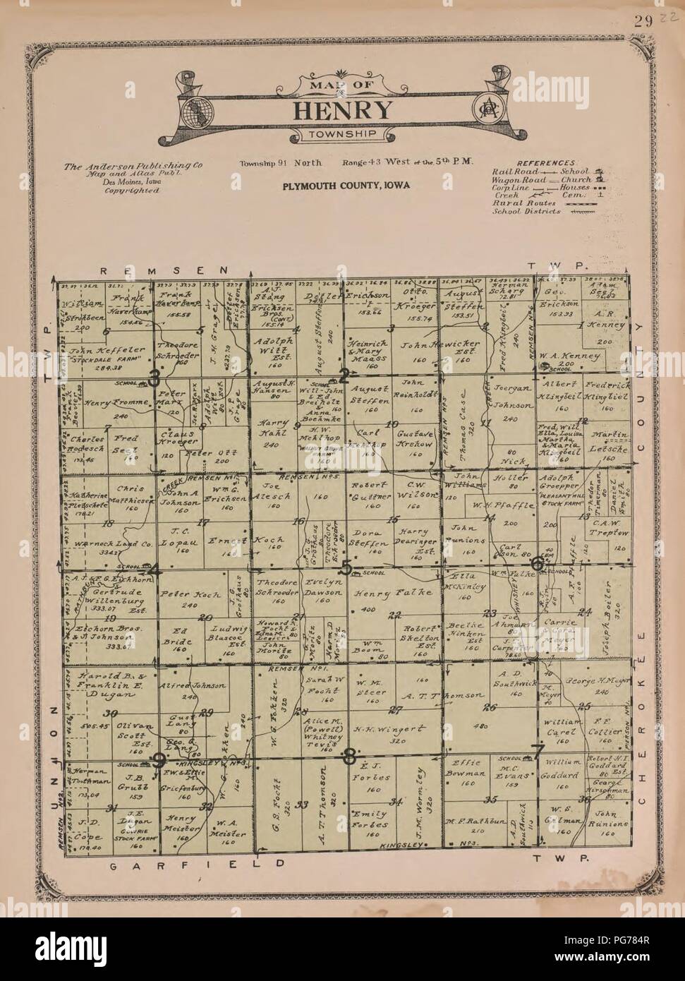Atlas of Plymouth County, Iowa - containing maps of townships of the ...