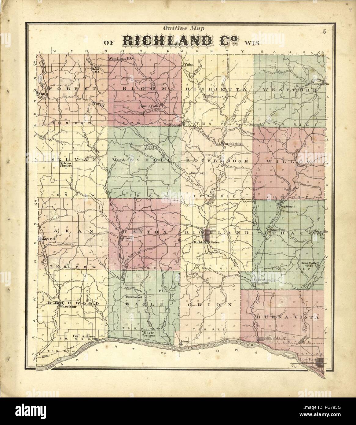Atlas of Richland Co., Wisconsin - drawn from actual surveys and the ...