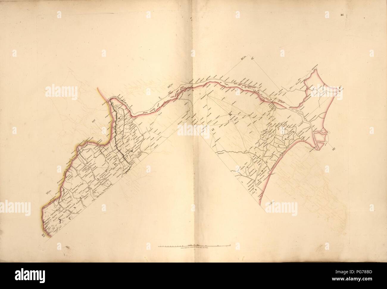 Atlas of South India, from cape Comorin to the river Kistnah Stock ...