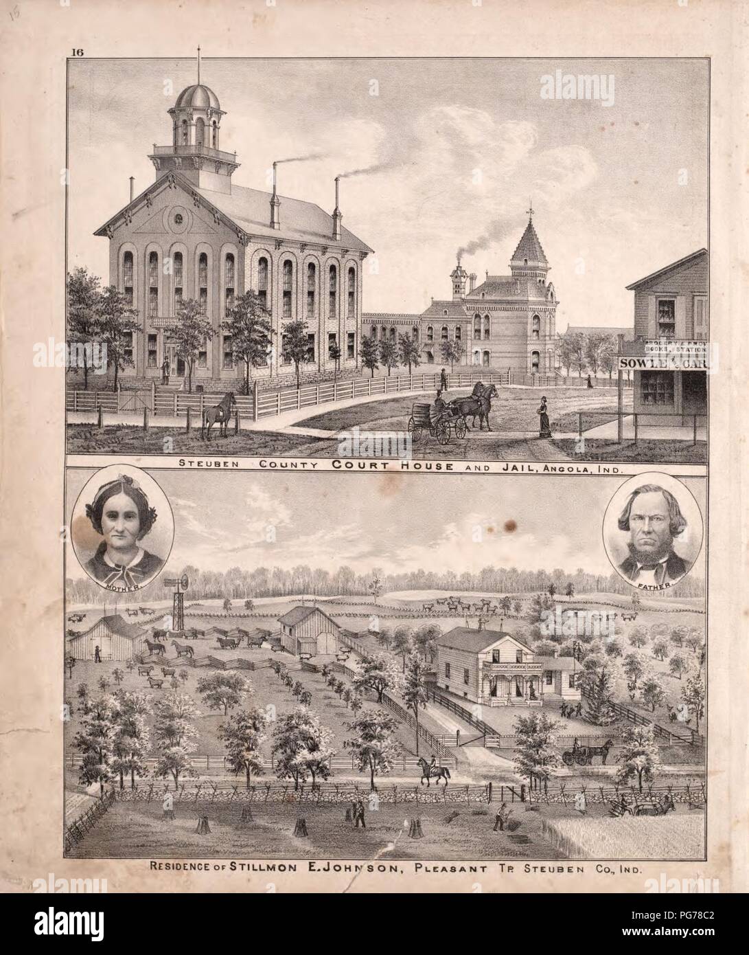 Atlas of Steuben Co., Indiana - to which are added various general maps ...