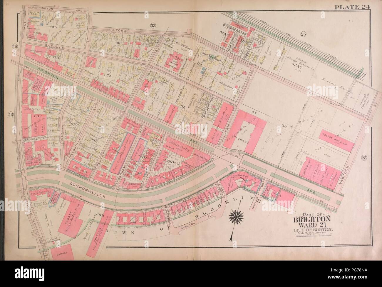 Atlas of the city of Boston, Brighton - from actual surveys and ...