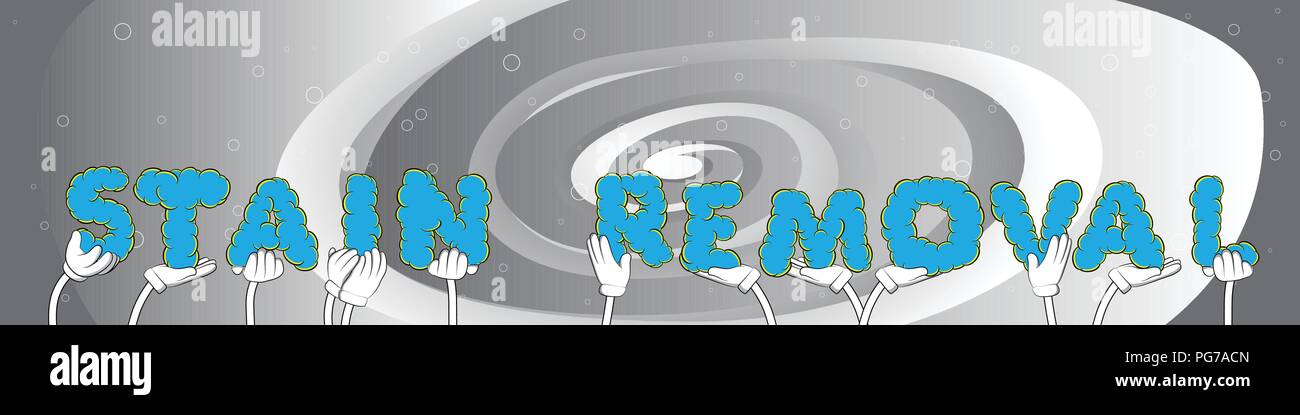 Diverse hands holding letters of the alphabet created the word Stain ...