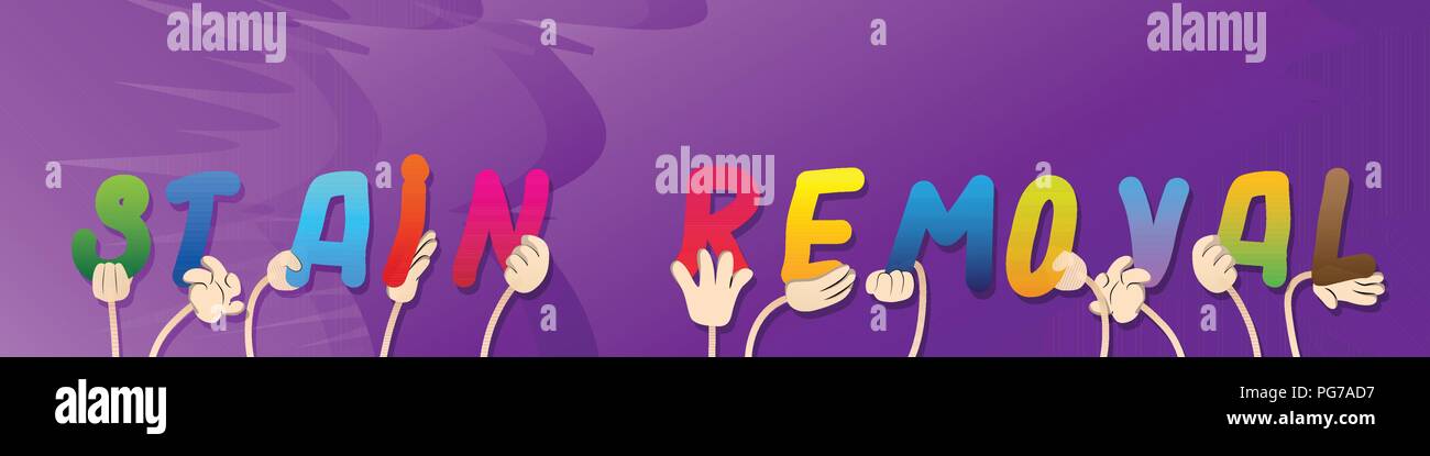 Diverse hands holding letters of the alphabet created the word Stain ...