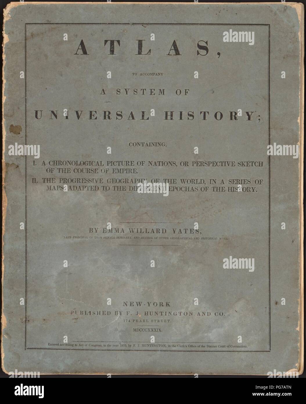 Atlas to accompany A system of universal history - containing I. a ...