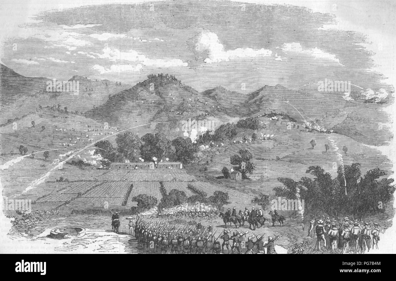 Attack on the Braves near the White Cloud Mountain Canton Stock Photo ...