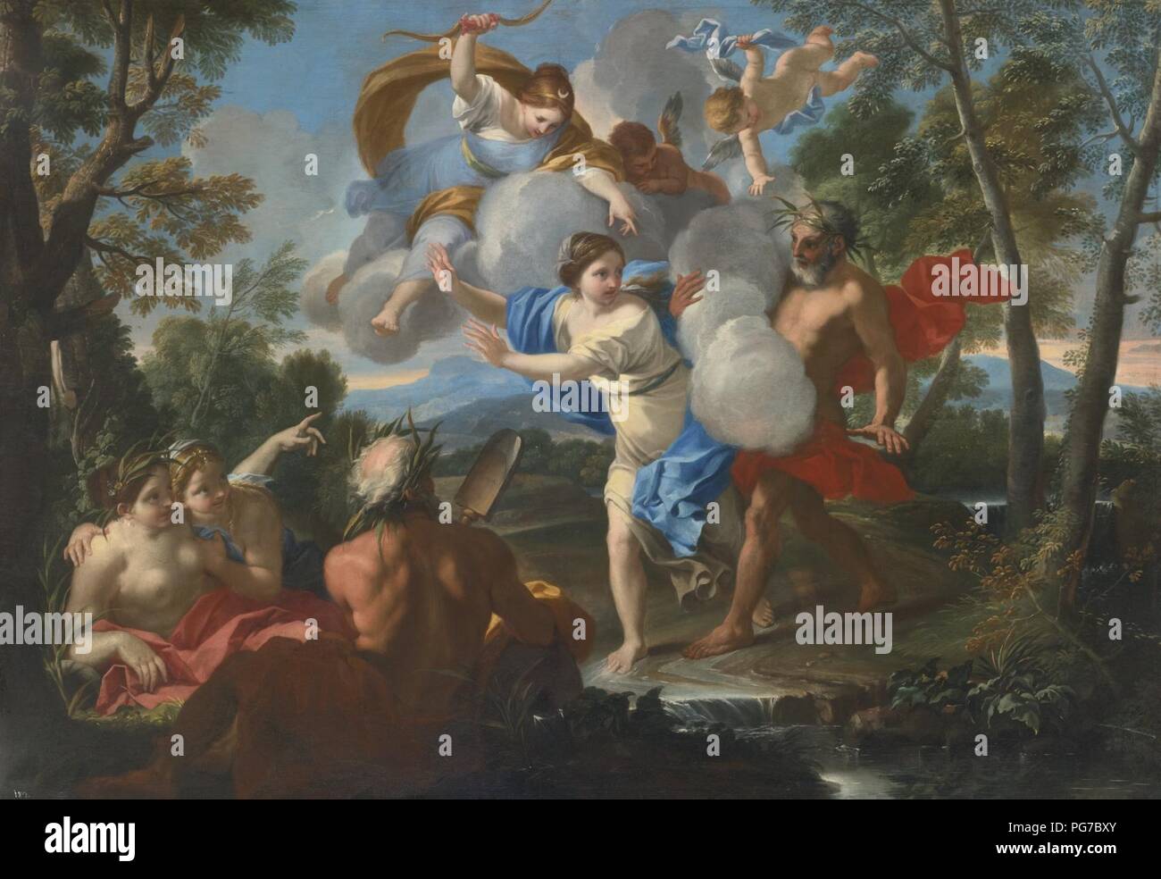 Attributed to Luigi Garzi - Alpheus and Arethusa Stock Photo - Alamy