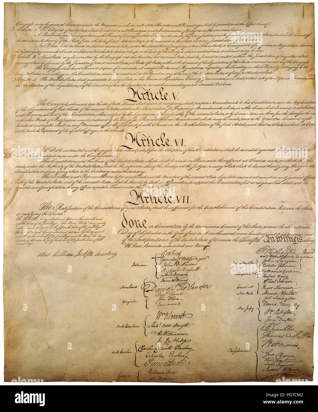 Constitution of the united states hi-res stock photography and images ...