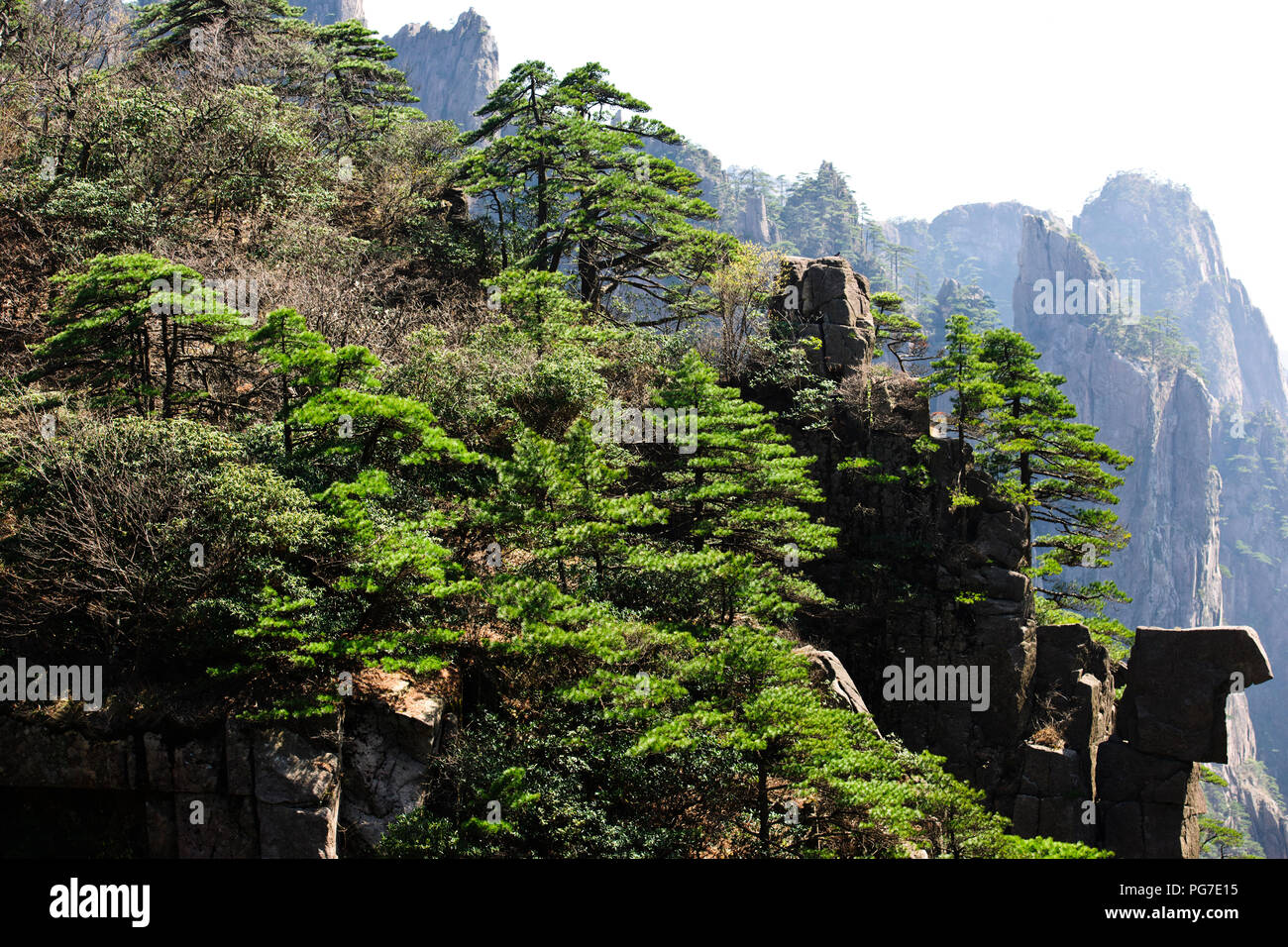 Huang shan mountain steps hi-res stock photography and images - Alamy
