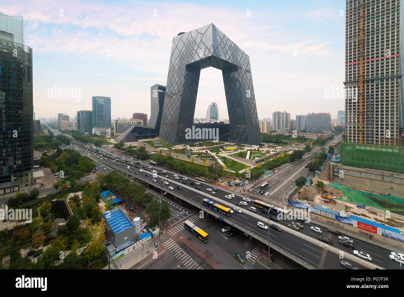China's Beijing City, a famous landmark building, China CCTV (CCTV) 234 ...