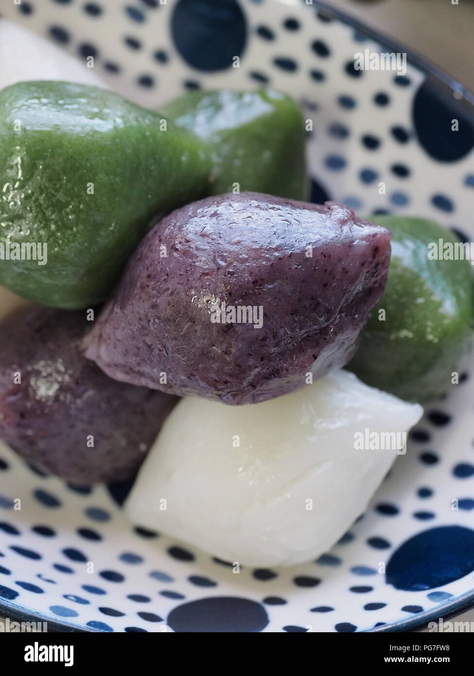 Korean food Songpyeon, half-moon-shaped rice cake Stock Photo - Alamy