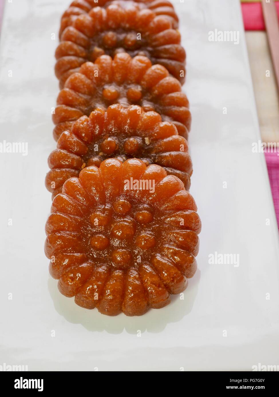 Korean traditional sweets Yakgwa, Honey Cookie Stock Photo - Alamy