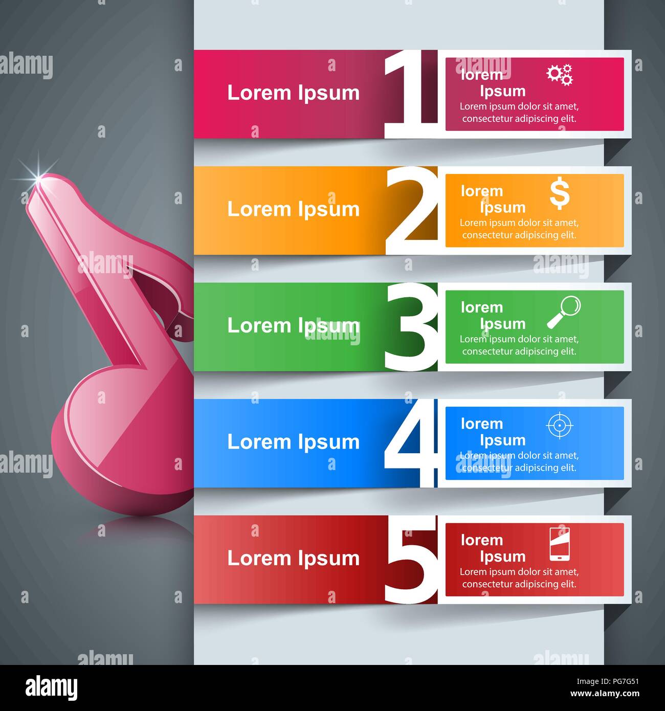 Music education Infographic. Note icon Stock Vector Image & Art - Alamy