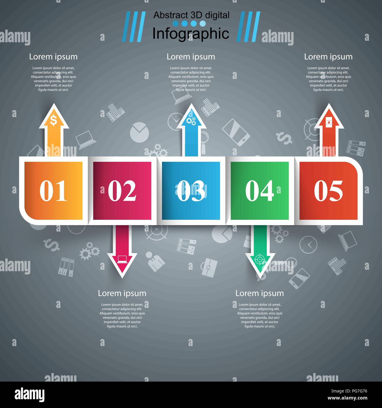 Infographic icons. Arrows icon Stock Vector Image & Art - Alamy