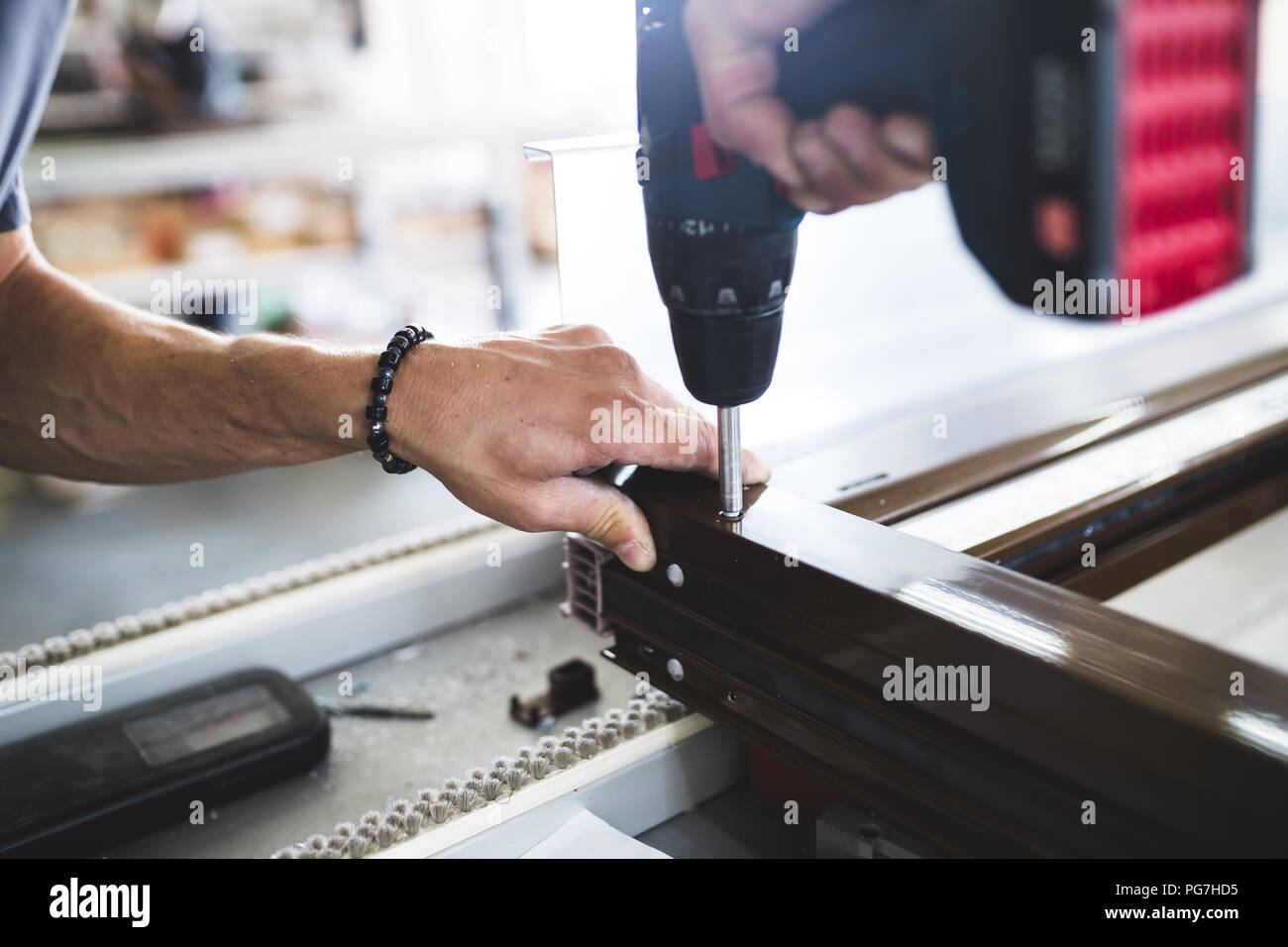 Factory for aluminum and PVC windows and doors production. Manual ...