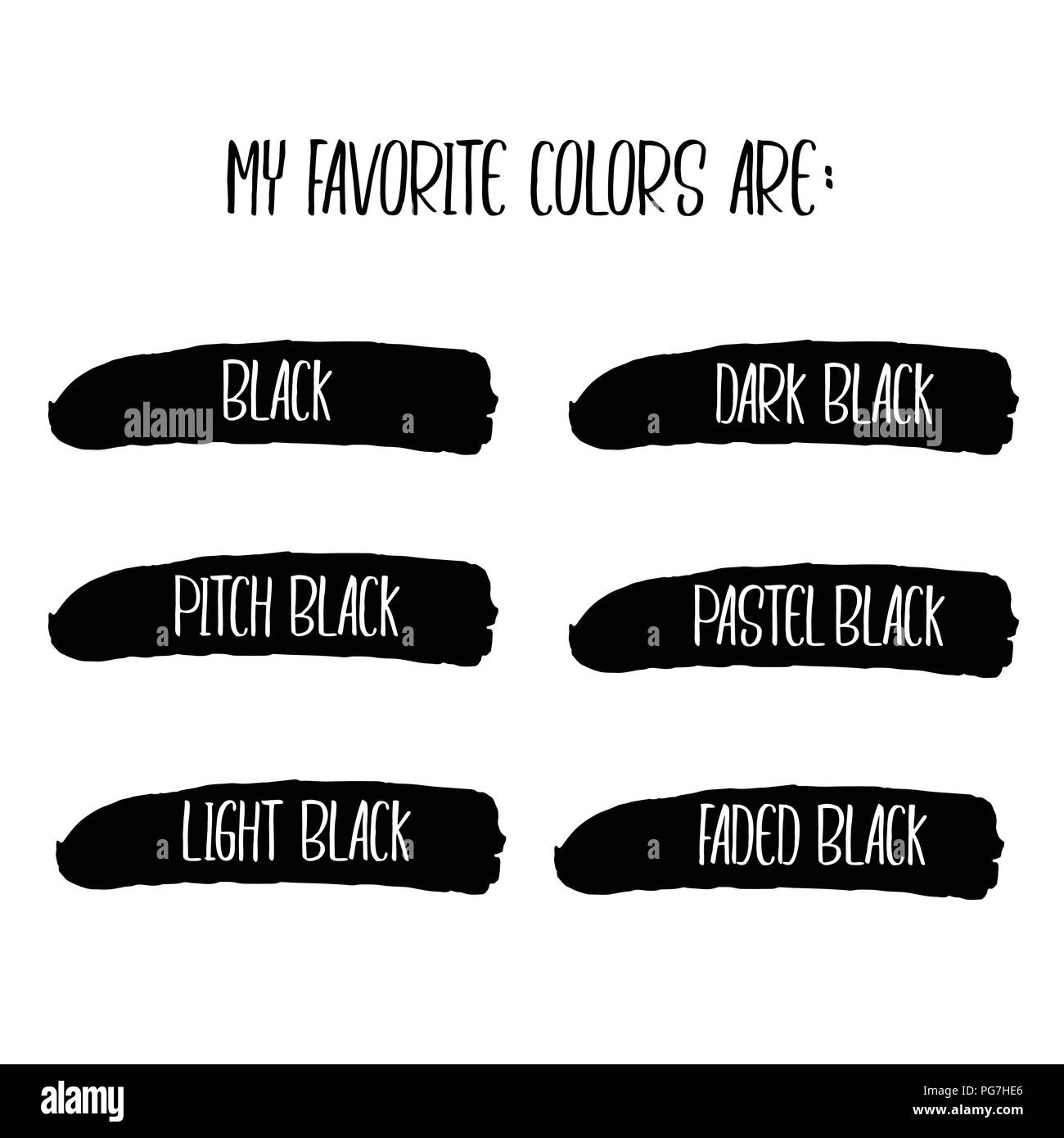 Hand drawn vector typography poster with creative slogan: My favorite ...