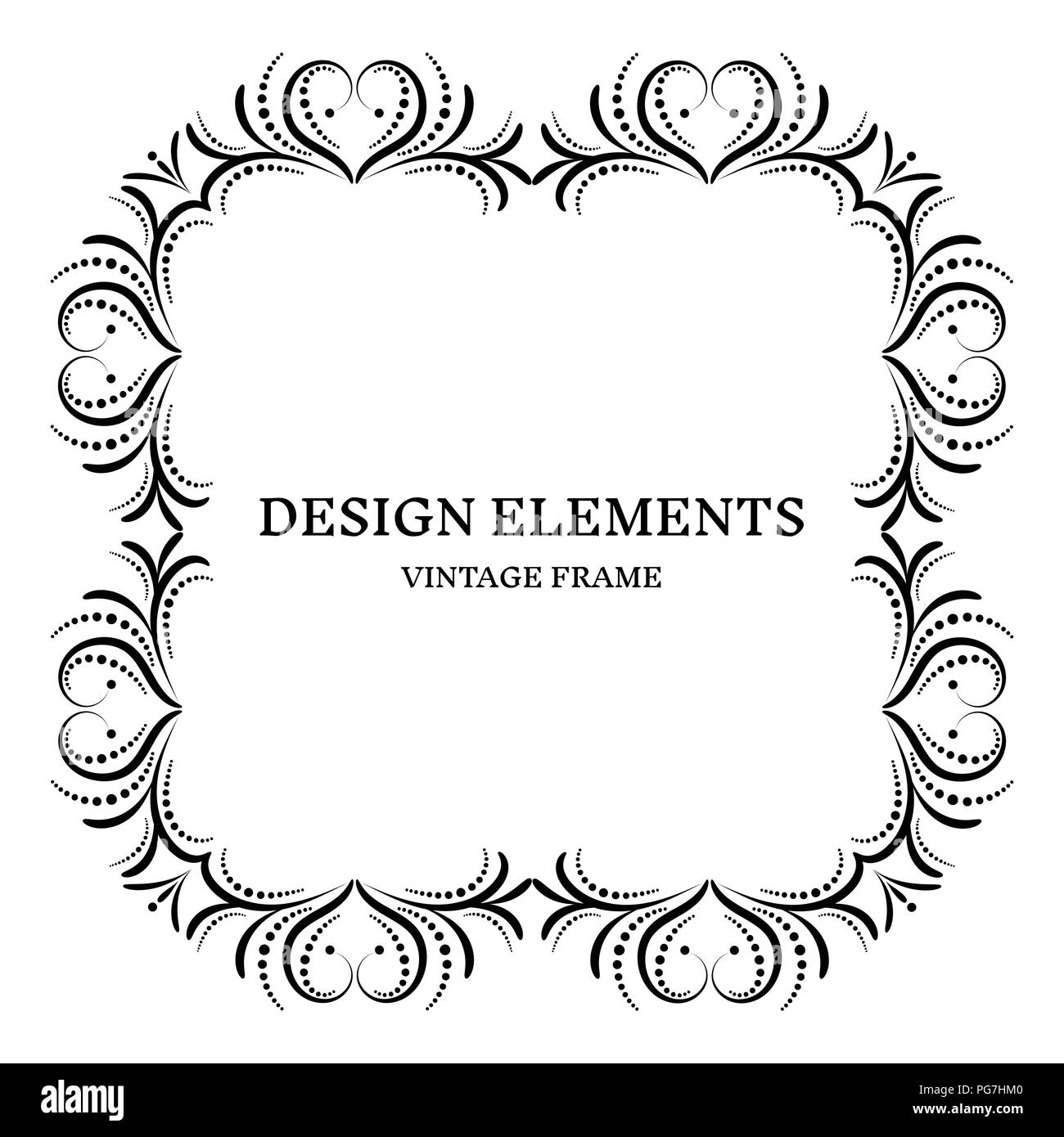 Vintage frame design, vector format Stock Vector Image & Art - Alamy