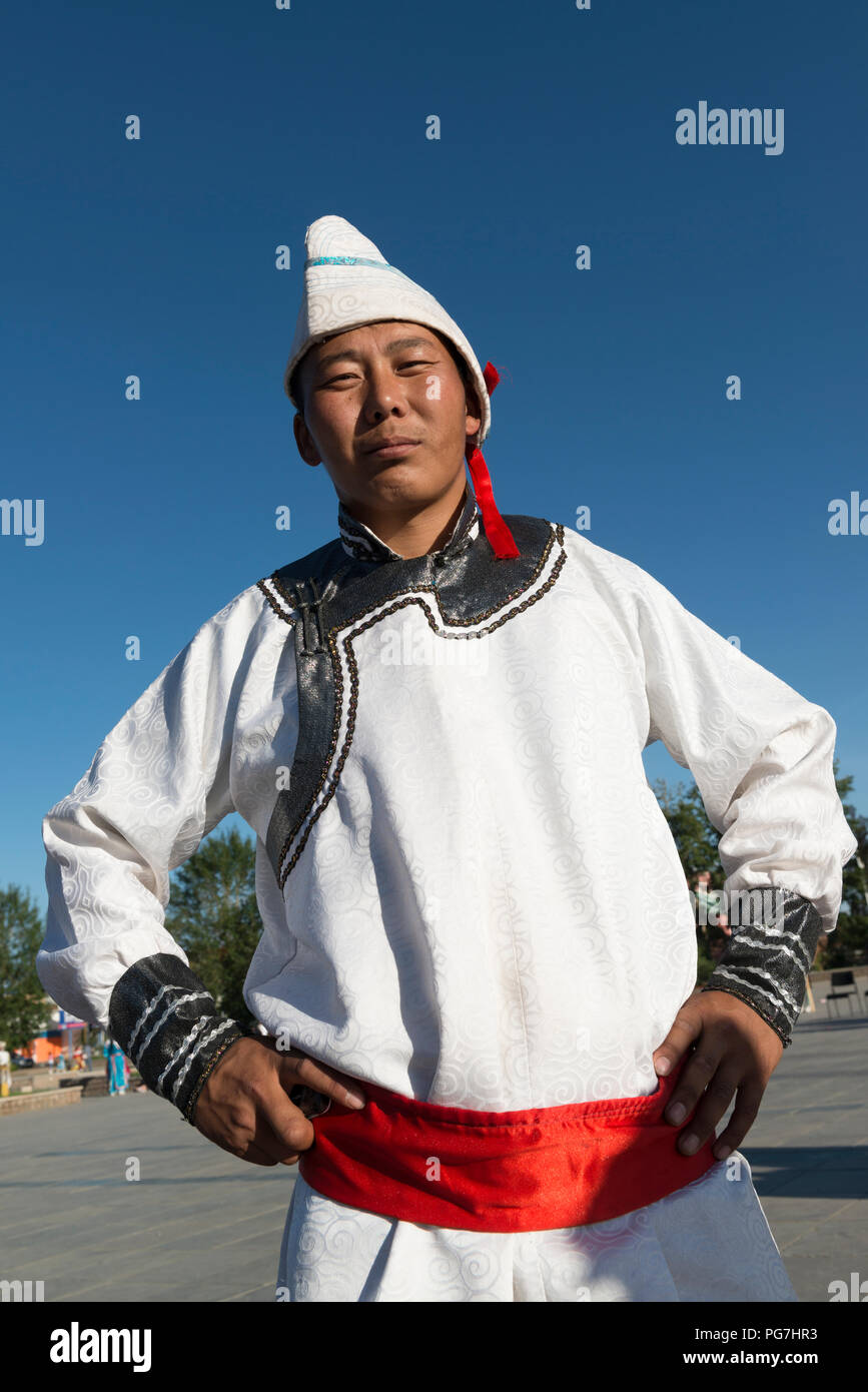 Showcase of different Mongolian ethnic groups and traditional costumes ...