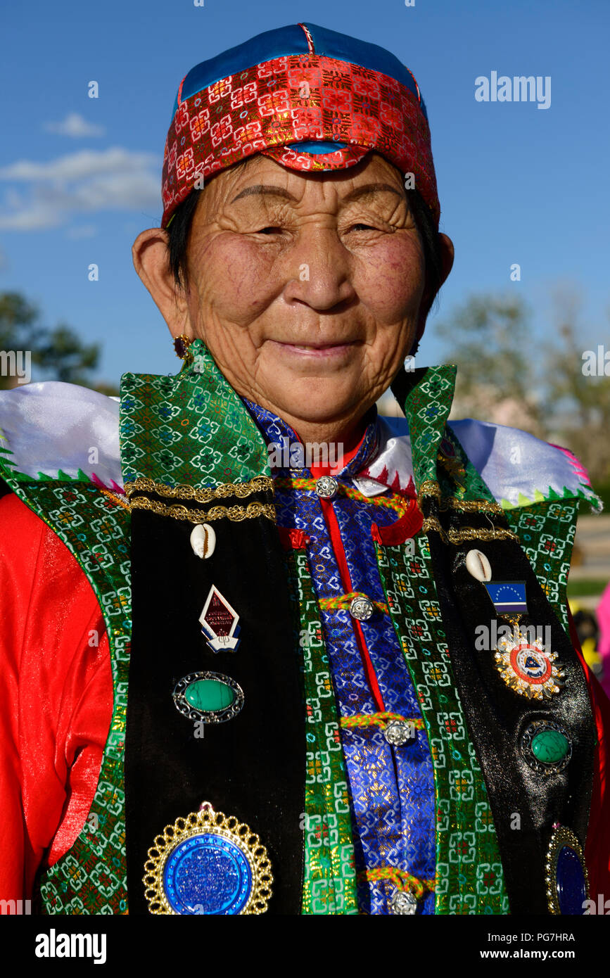 Showcase of different Mongolian ethnic groups and traditional costumes ...