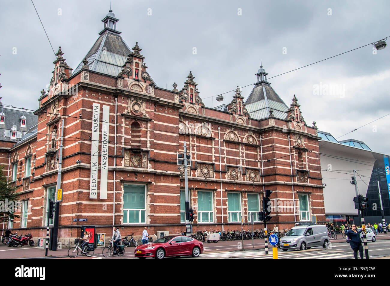 The Stedelijk Museum Building At Amsterdam The Netherlands 2018 Stock ...