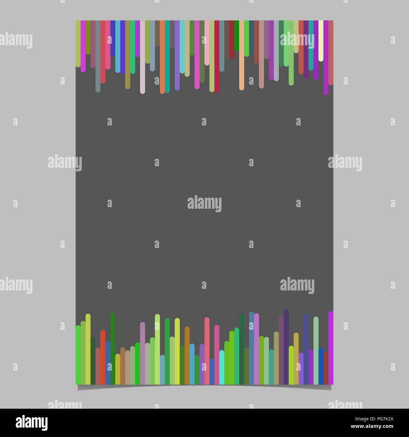 Blank brochure template from vertical stripes in multicolor tones Stock ...