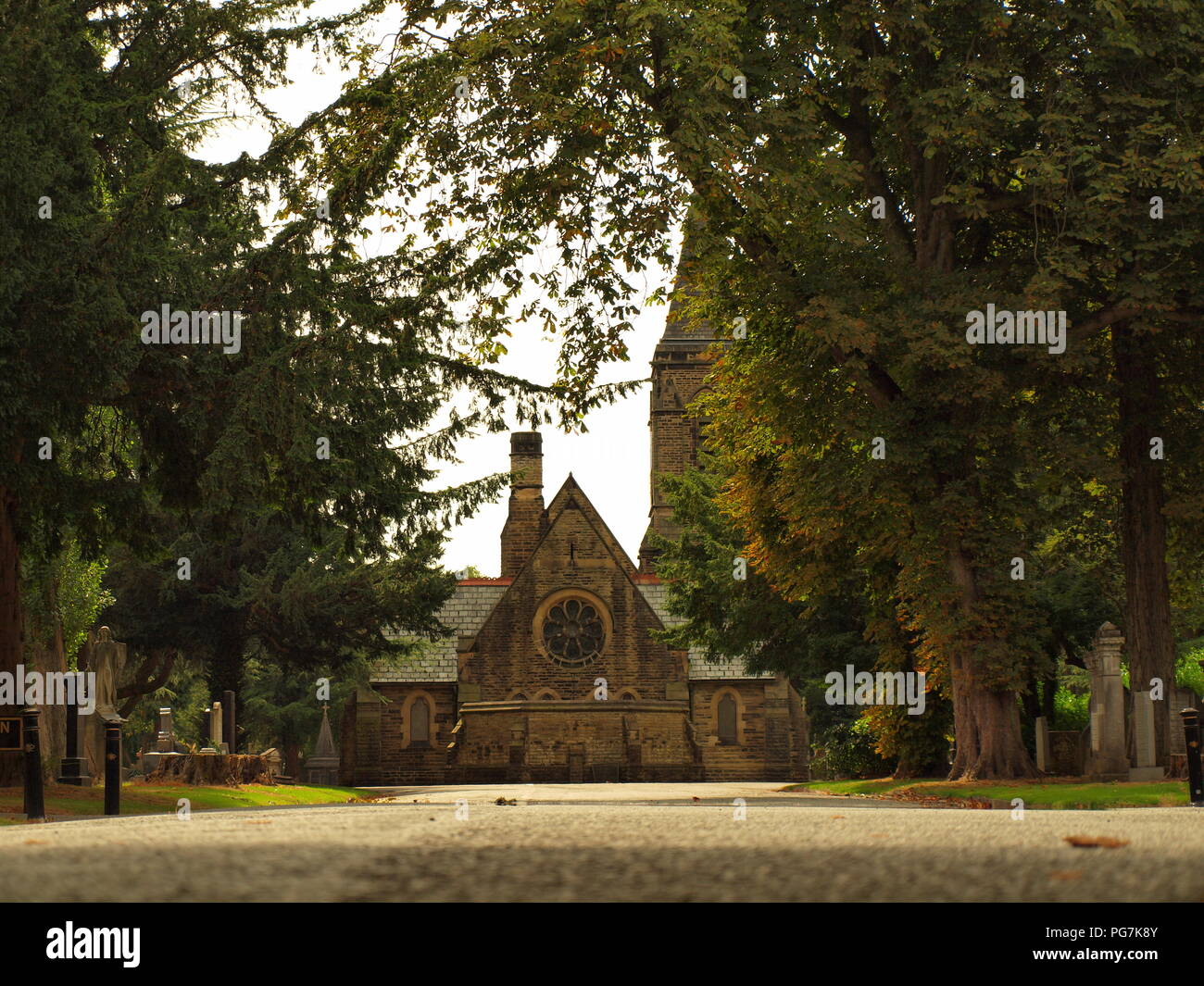 the old chapel in southern cemetery chorlton manchester uk Stock Photo ...
