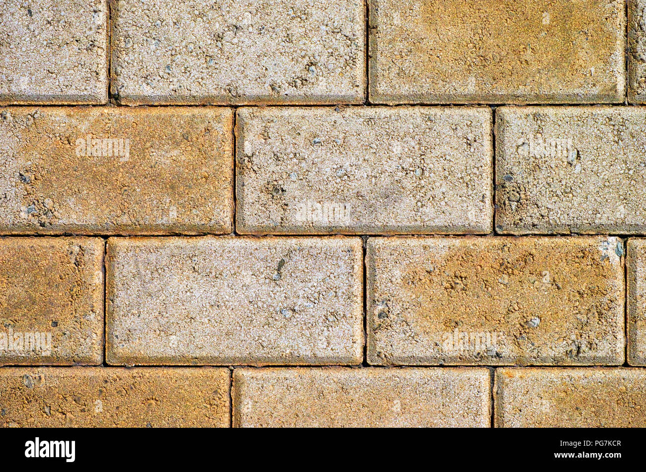 Stone brick paving slabs. Full frame Stock Photo - Alamy