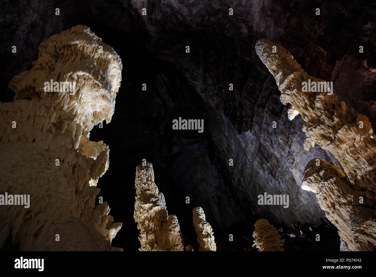 The Giants, symbol of the caves Genga, Ancona 16/08/2018. Grotte di ...