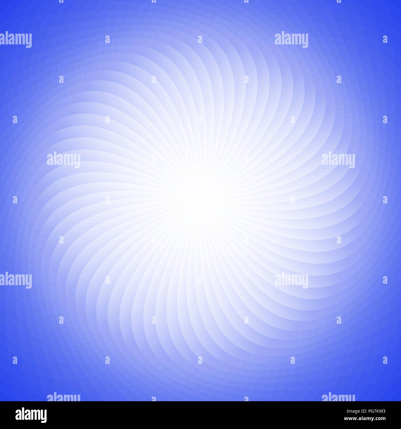 Blue geometric spiral background from rotating rays Stock Vector Image ...