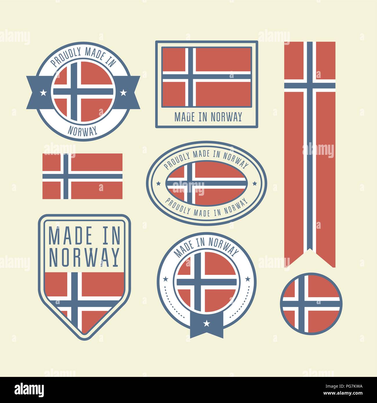 Norway flag vector vectors hi-res stock photography and images - Alamy