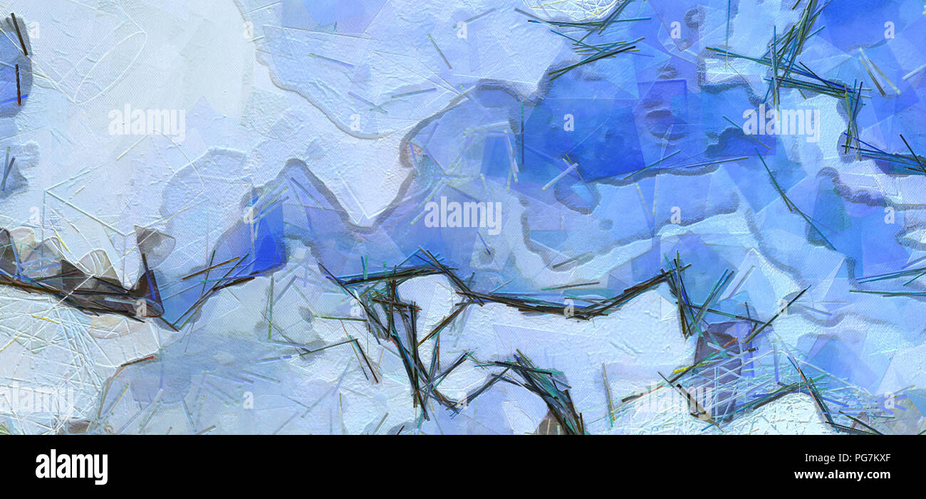 Wall poster print template. Abstract painting art. Hand drawn by dry ...