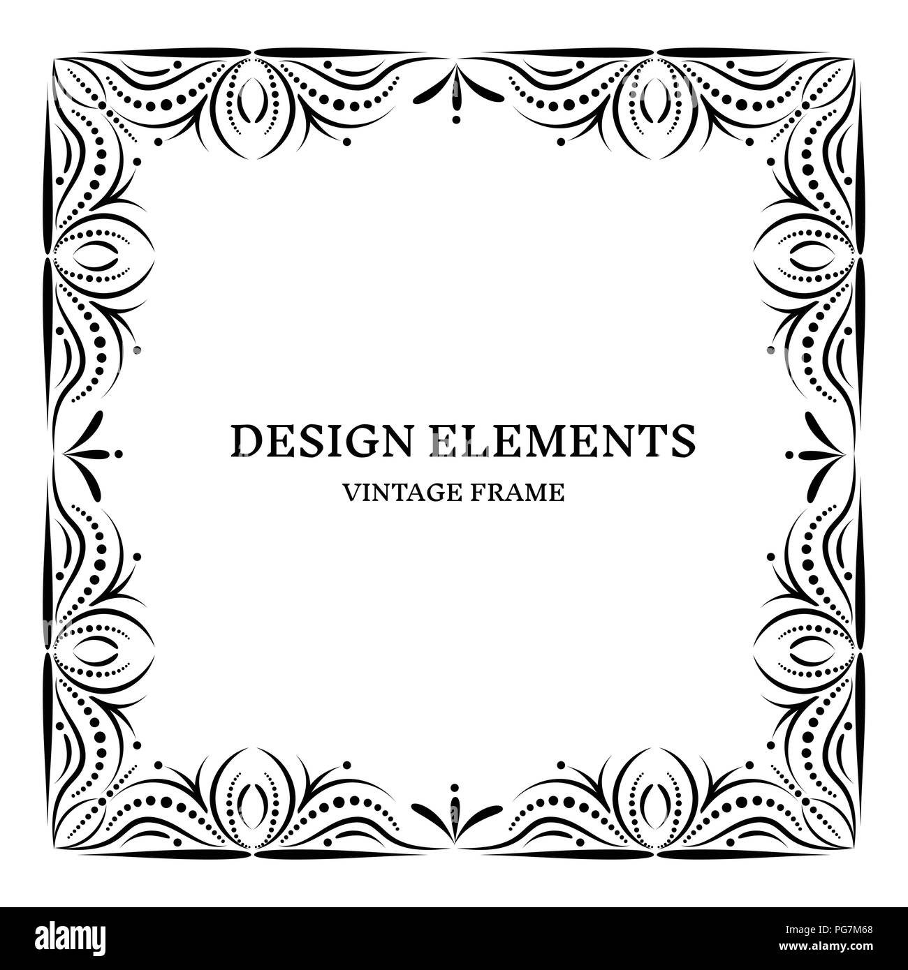 Vintage frame design, vector format Stock Vector Image & Art - Alamy