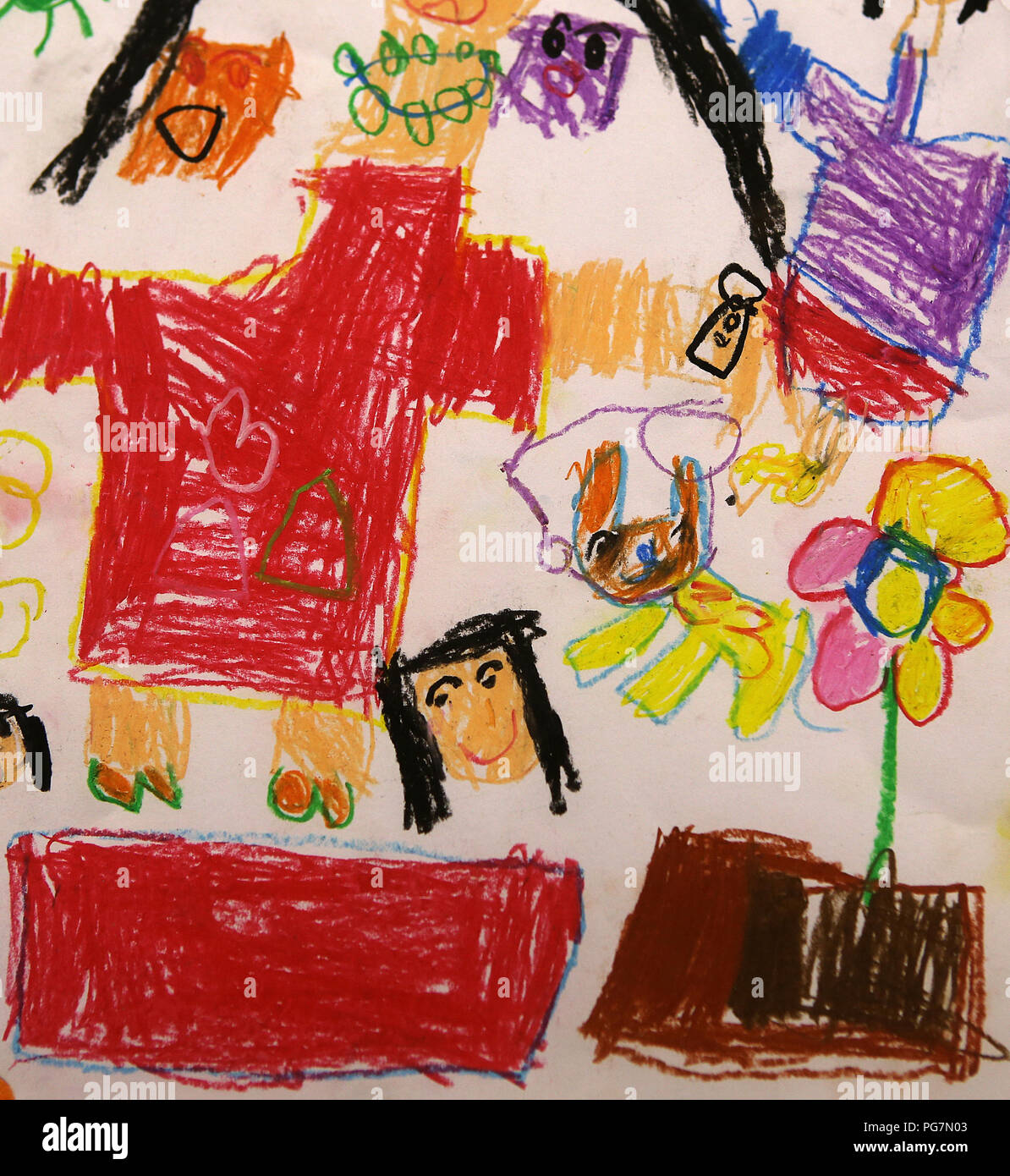 little Colorful child drawing Stock Photo - Alamy