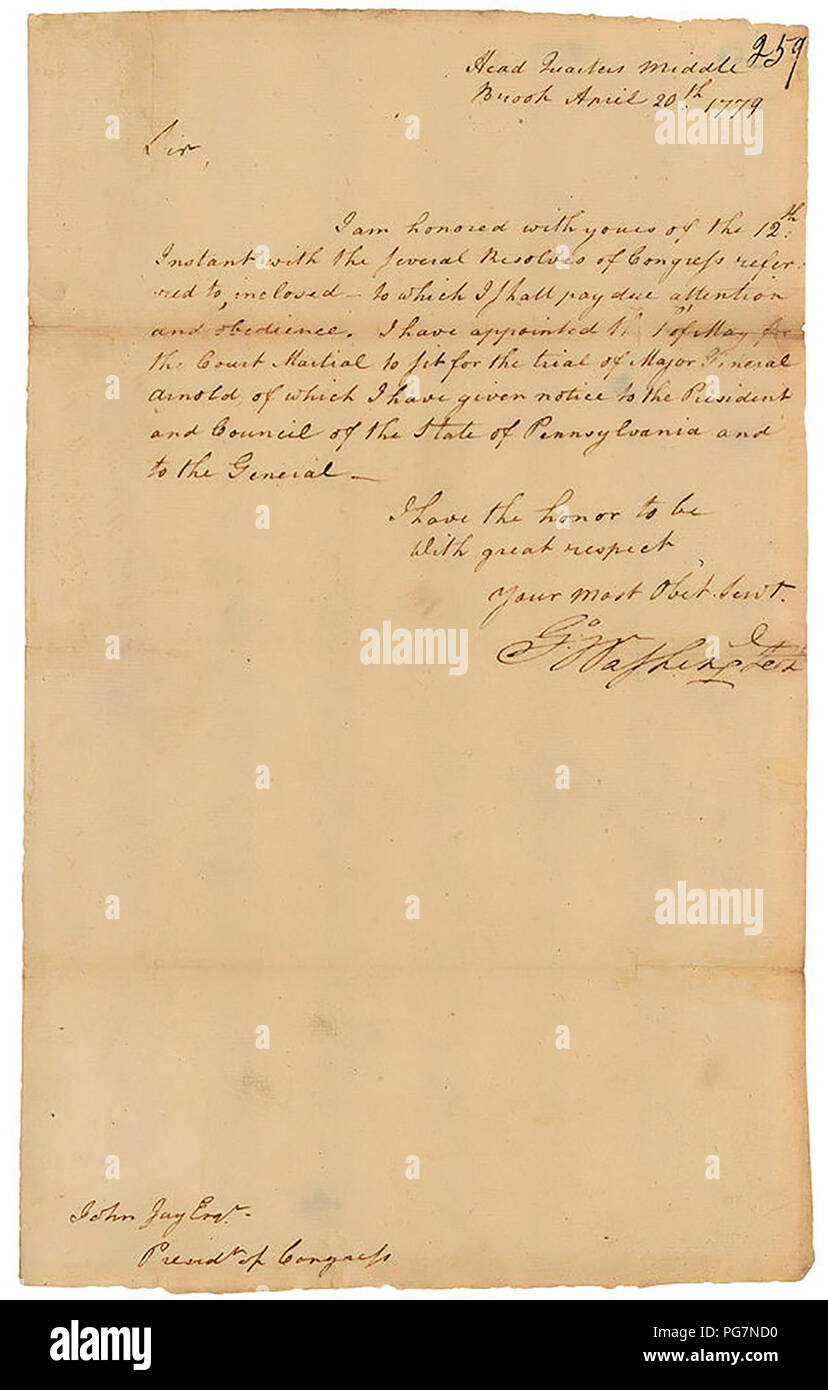 Washington letter hi-res stock photography and images - Alamy