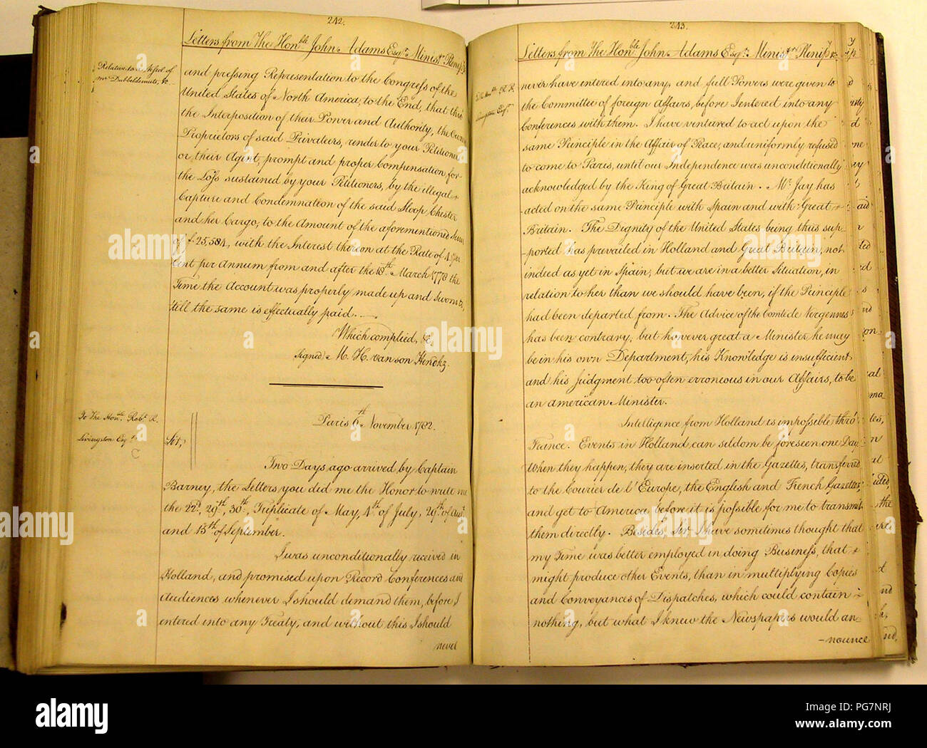 John adams journal hi-res stock photography and images - Alamy