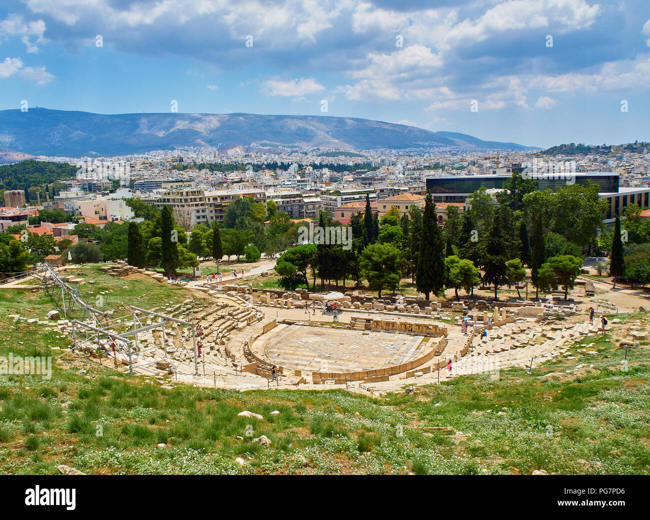 Theatre of Dionysus Eleuthereus on the south slope of the Athenian ...