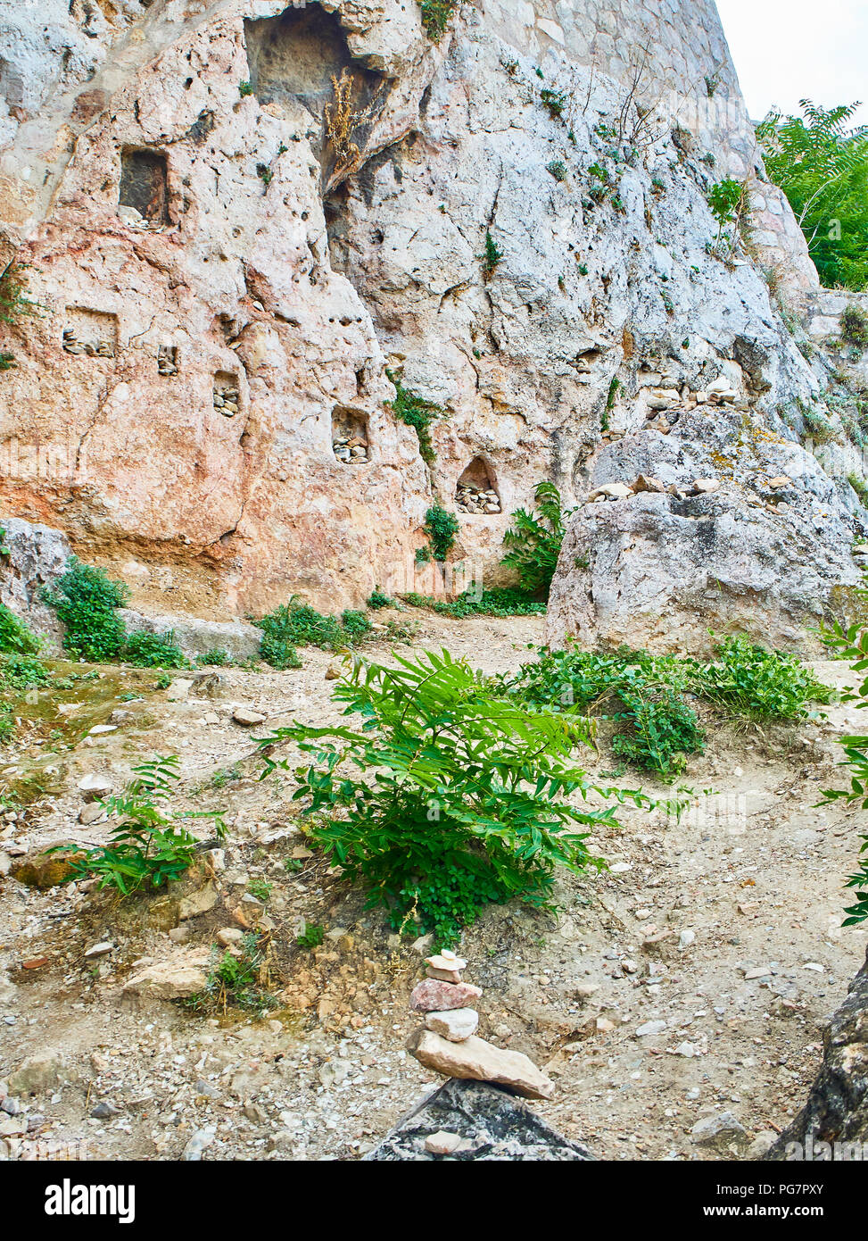 The Shrine of Aphrodite and Eros at the Peripatos walk on the north ...