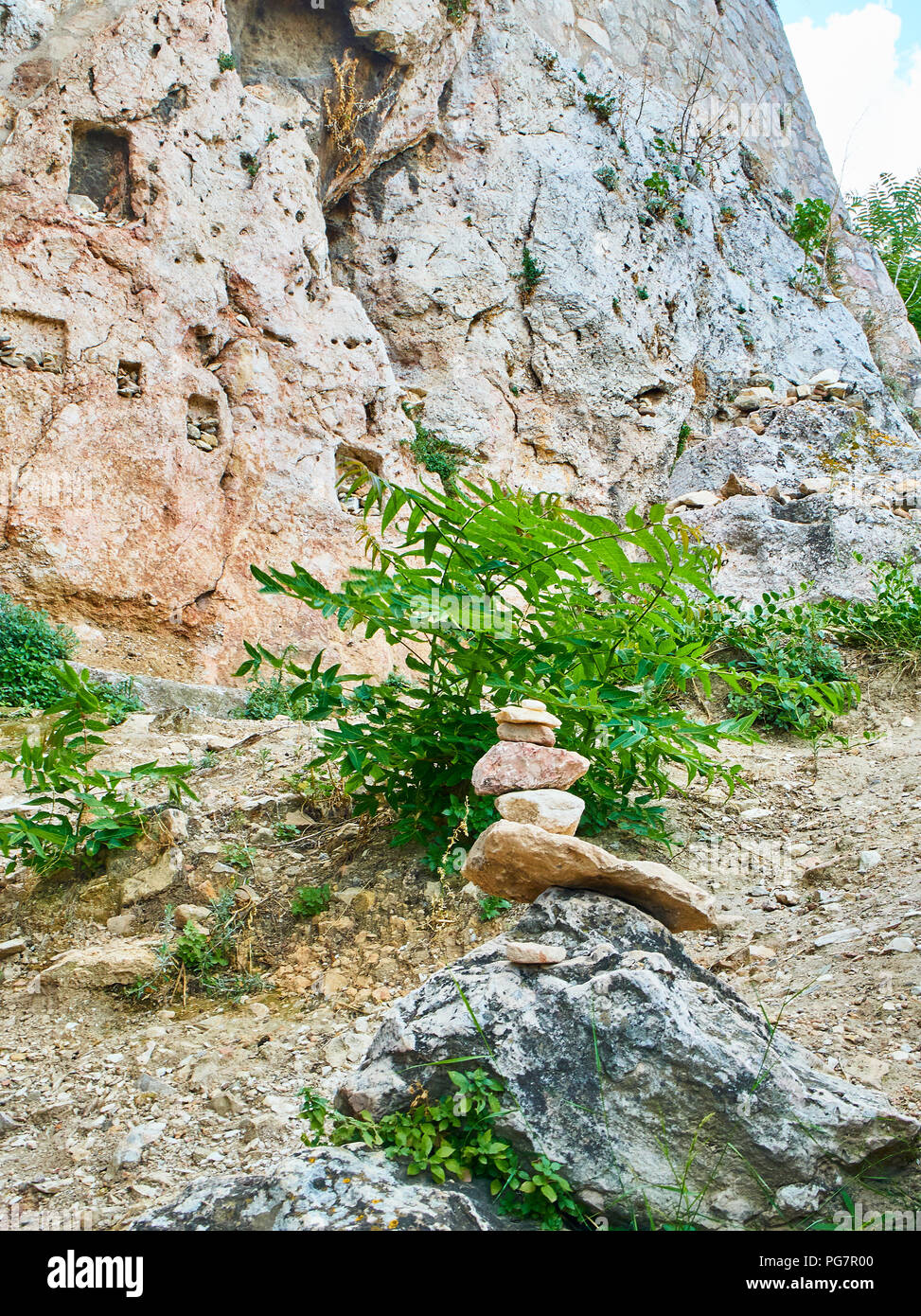 The Shrine of Aphrodite and Eros at the Peripatos walk on the north ...