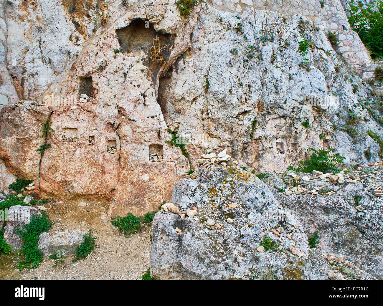 The Shrine of Aphrodite and Eros at the Peripatos walk on the north ...