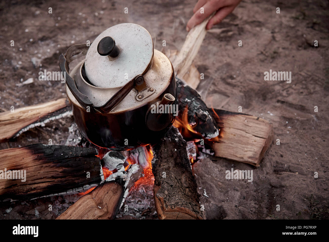 Closeup boiling water on tourist hi-res stock photography and images ...